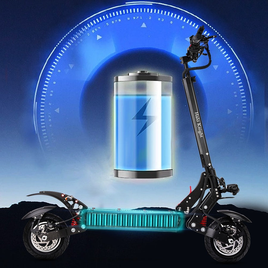 Halo Knight T108 Electric Scooter 10" Dual 1000W Motors 52V 28.8Ah ...