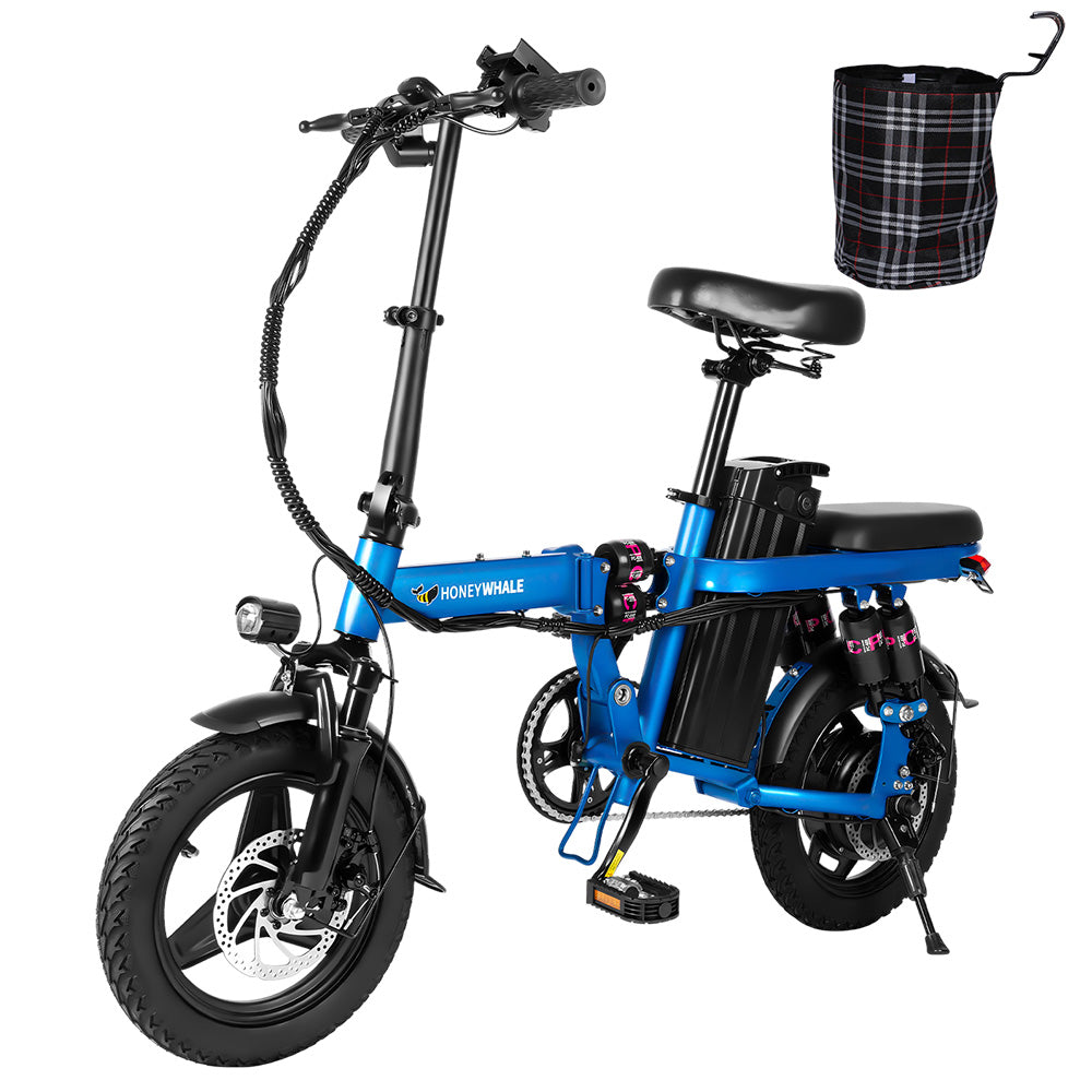 Honey Whale S6 Pro Electric City Bike 14" Tires 350W Motor 48V 15Ah ...